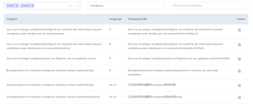 Automatically translate your website URLs