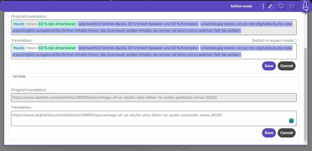 How to translate images and links on your website