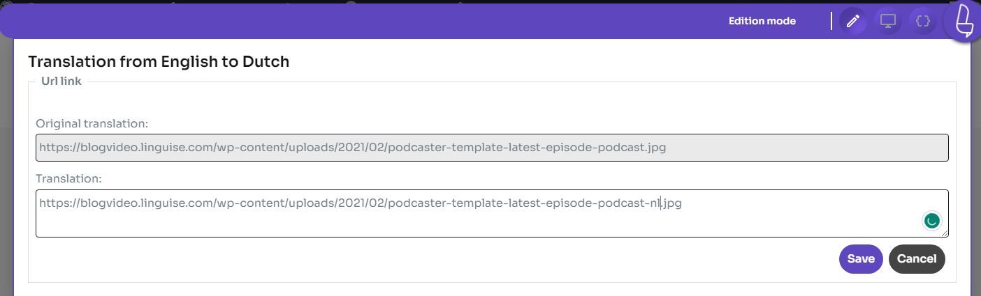 How to translate images and links on your website