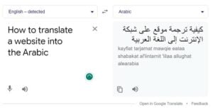 How to translate a website to Arabic language