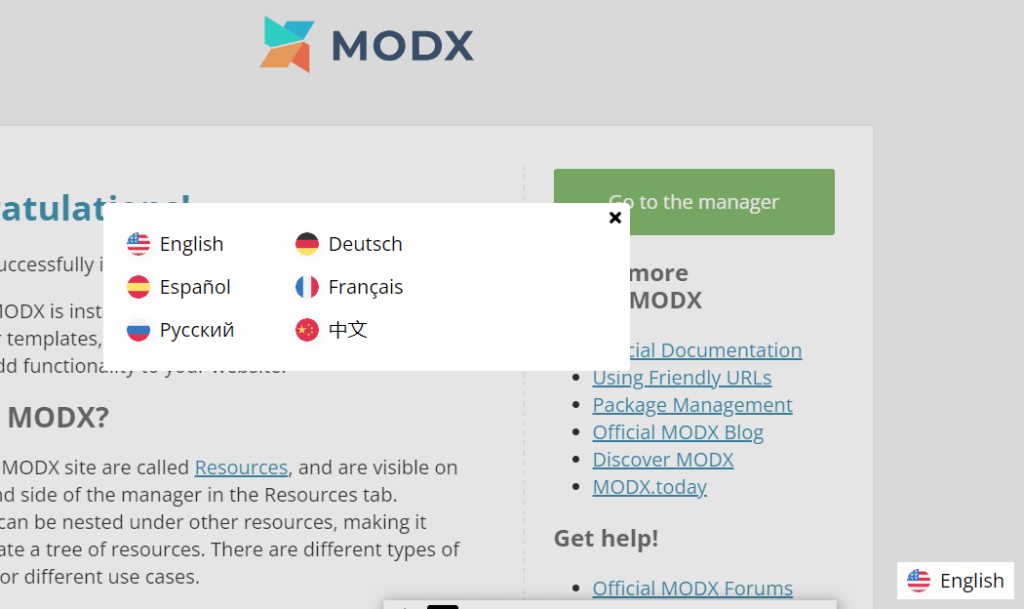 Install Linguise automatic translation on MODX