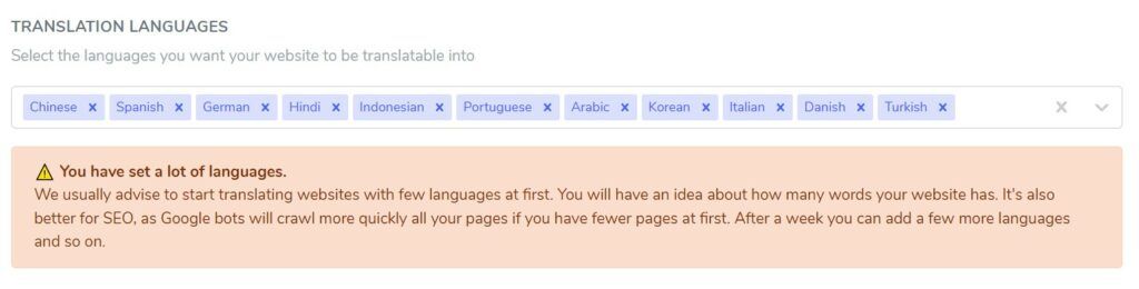 How to translate a website into or from Turkish language