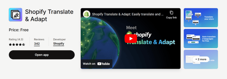 What are the best app to translate Shopify, comparison