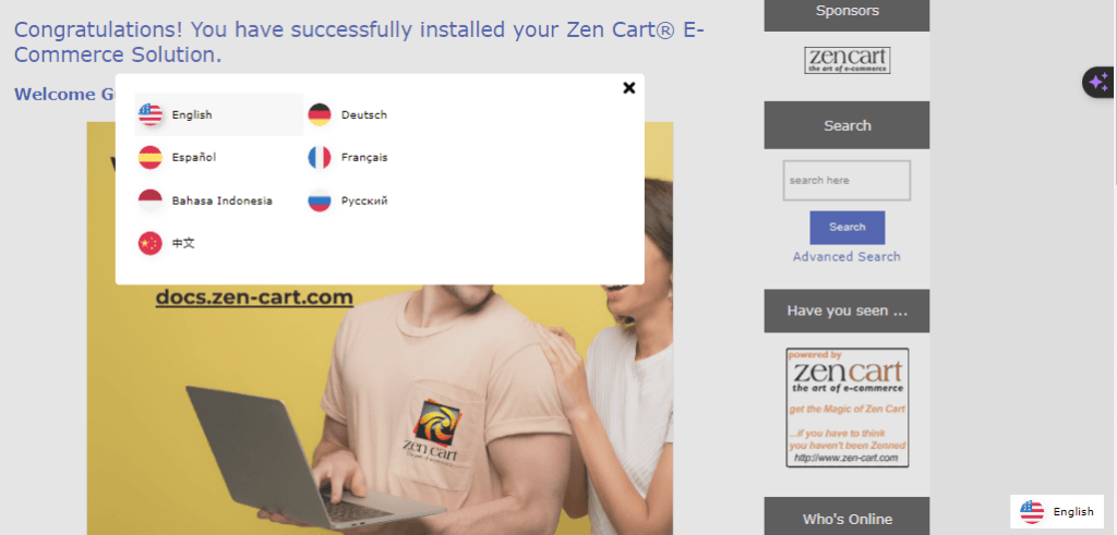Install Linguise automatic translation on Zen Cart