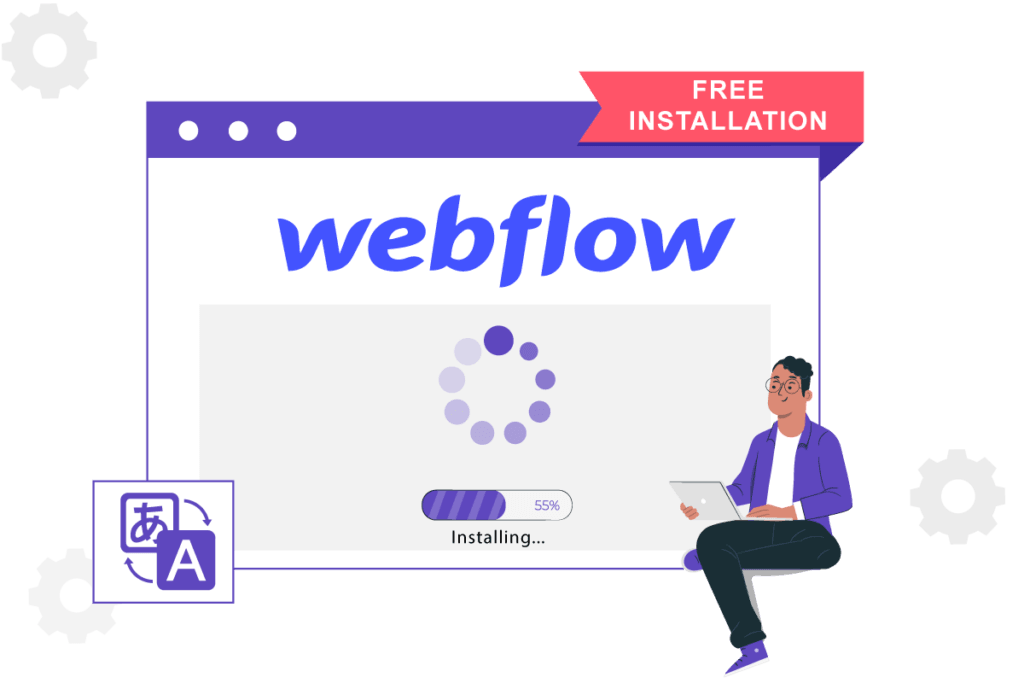 Webflow website with Cloud AI automatic translation