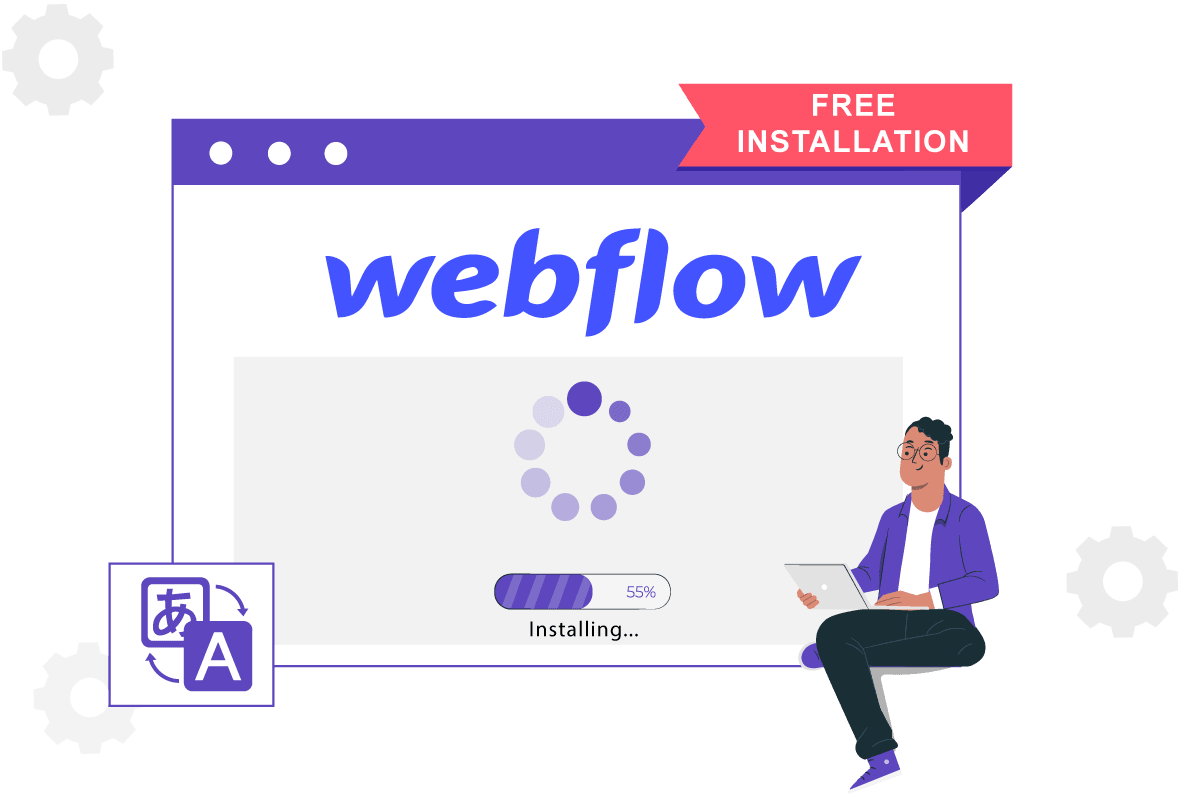 Webflow website with Cloud AI automatic translation