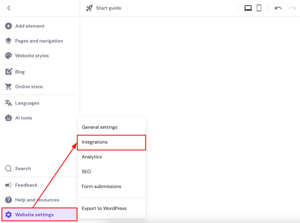 Setup automatic translation on Hostinger website builder