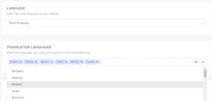 How to set up GoDaddy automatic translation to any language