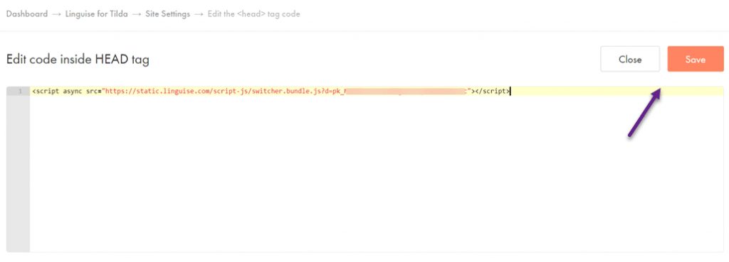 How to setup a language switcher on Tilda