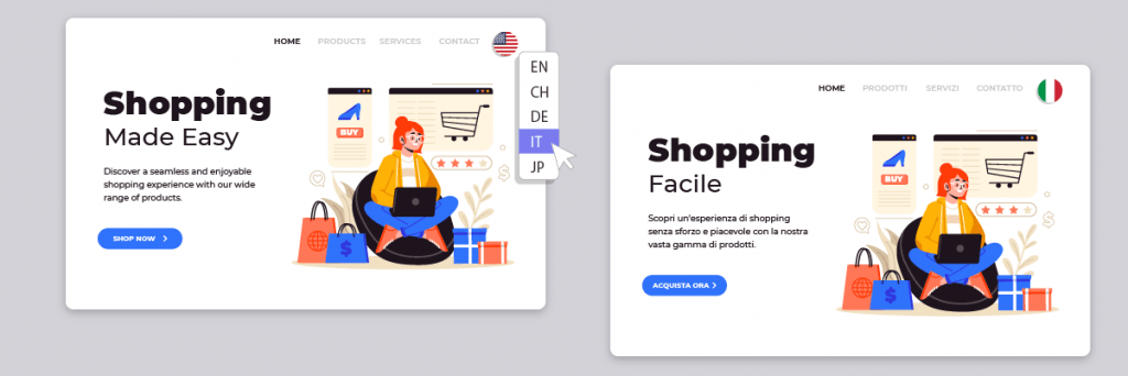 Setup language switcher on Laravel multilingual website