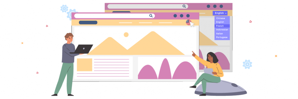 How to setup a language switcher on Moodle
