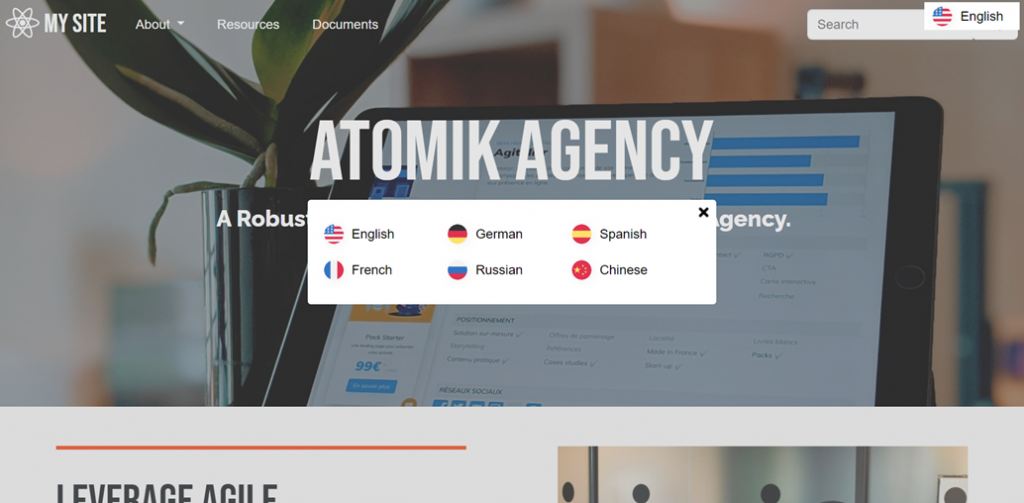 How to setup a language switcher on Concrete CMS
