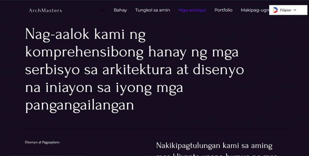 How to translate your website from English to Tagalog